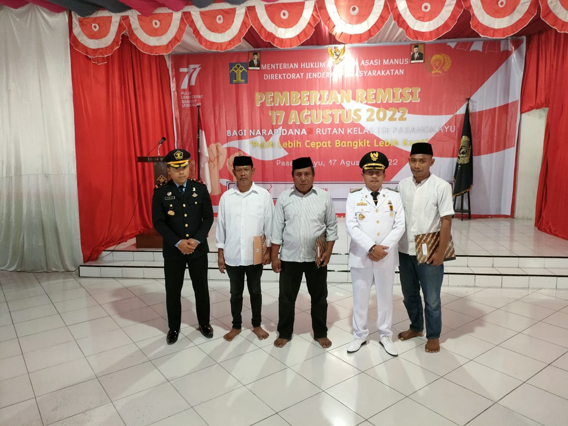Momen HUT RI ke-77 Tahun, 159 Napi Rutan Kelas IIB Pasangkayu Mendapatkan Remisi - BN Nasional