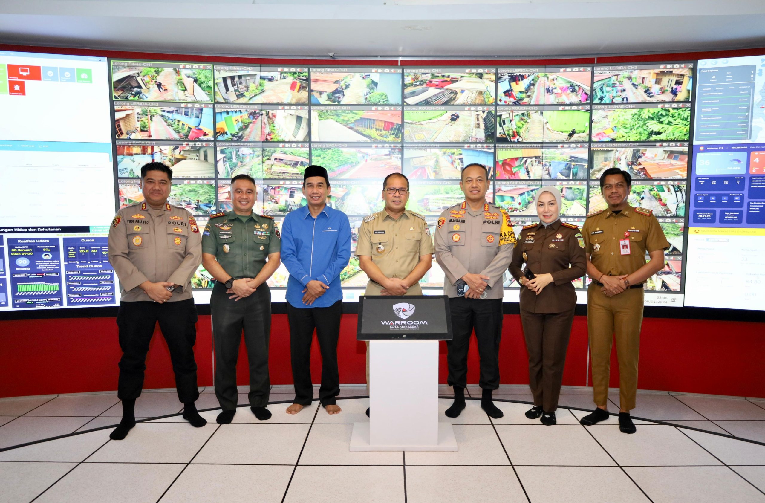 Danny Pomanto dan Forkopimda Makassar Tur Fasilitas Baru Kantor Balai Kota - BN Nasional