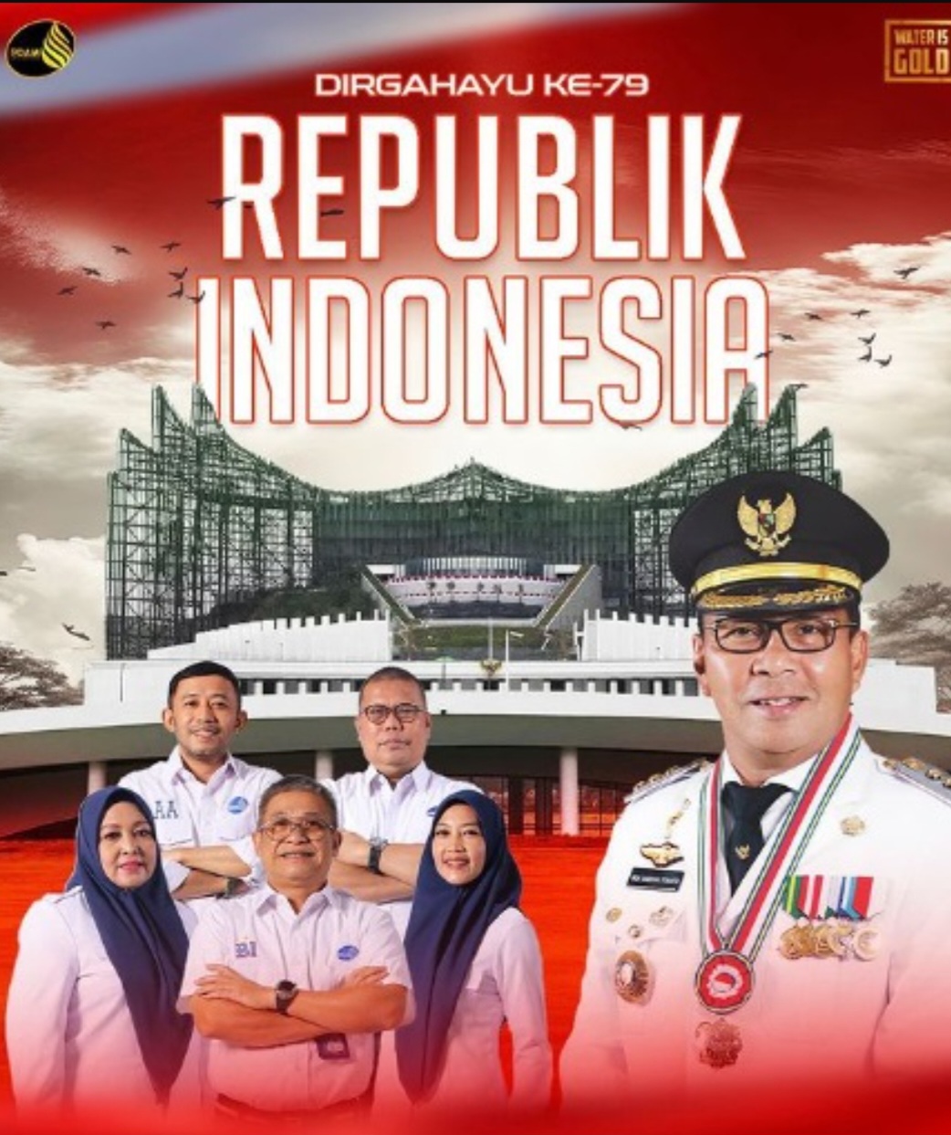 PDAM Kota Makassar Ucapkan Selamat HUT Kemerdekaan RI ke-79 - BN Nasional