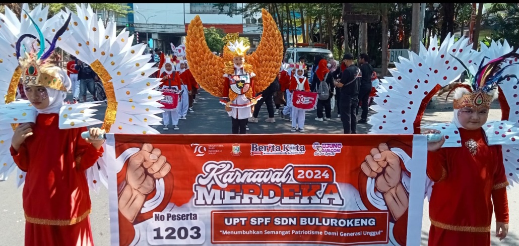 UPT SPF SDN Bulurokeng Makassar Raih Juara Harapan 1 pada Lomba Karnaval Merdeka 2024 Saat ...