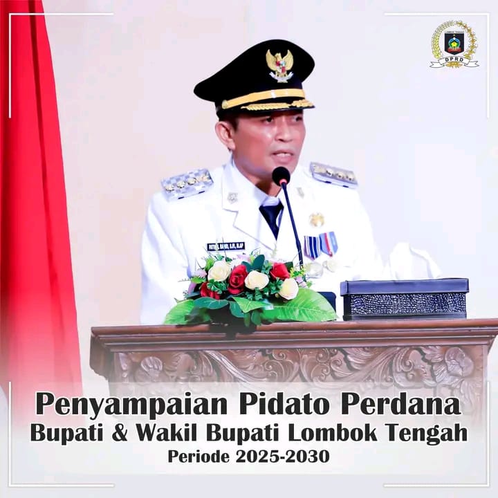 Pidato Perdana Bupati dan Wakil Bupati Loteng Terpilih Periode 2025 - 2030 Pada Sidang Paripurna ...