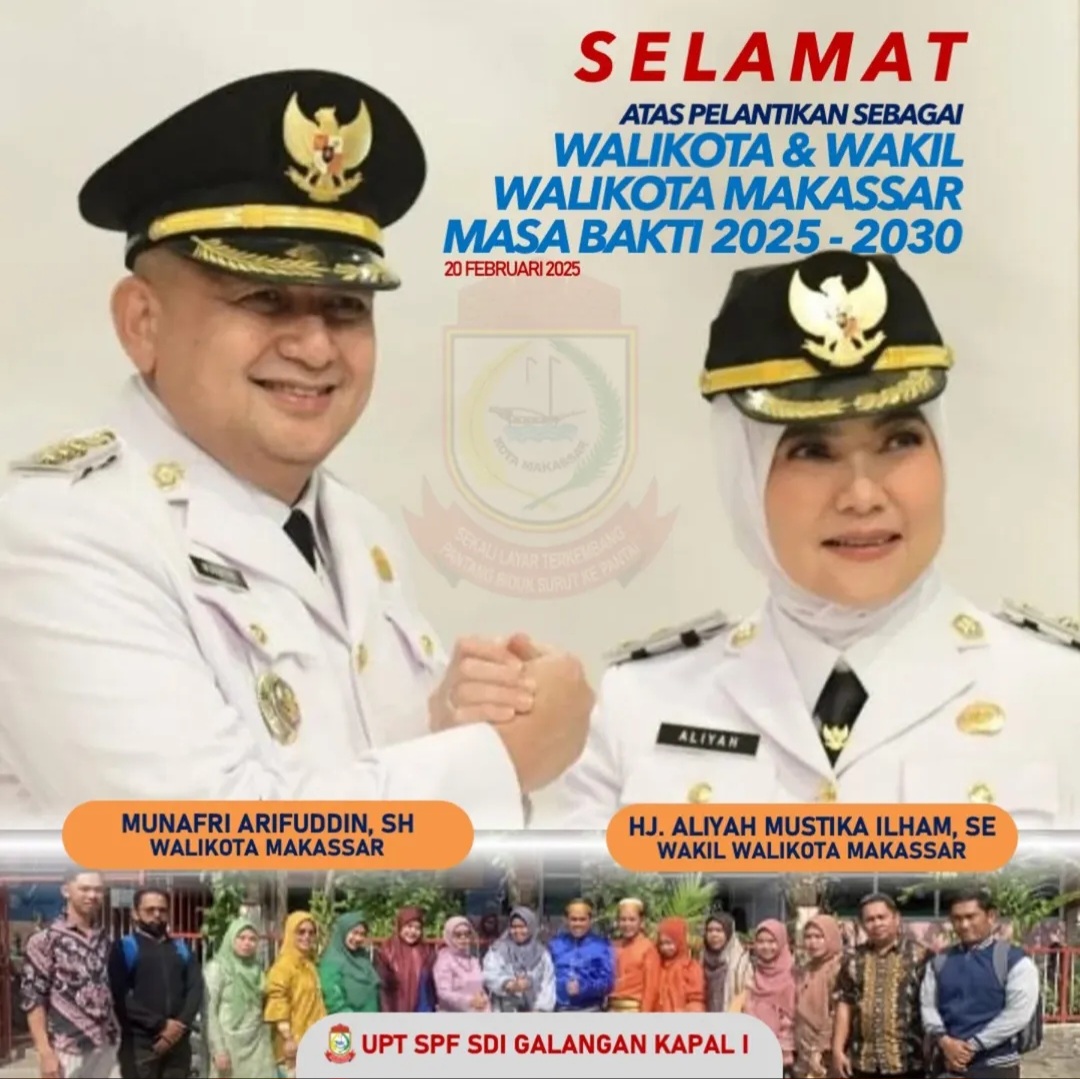 Kepala UPT SPF SDI Galangan Kapal 1 Ucapkan Selamat atas Pelantikan Wali Kota dan Wakil Wali ...
