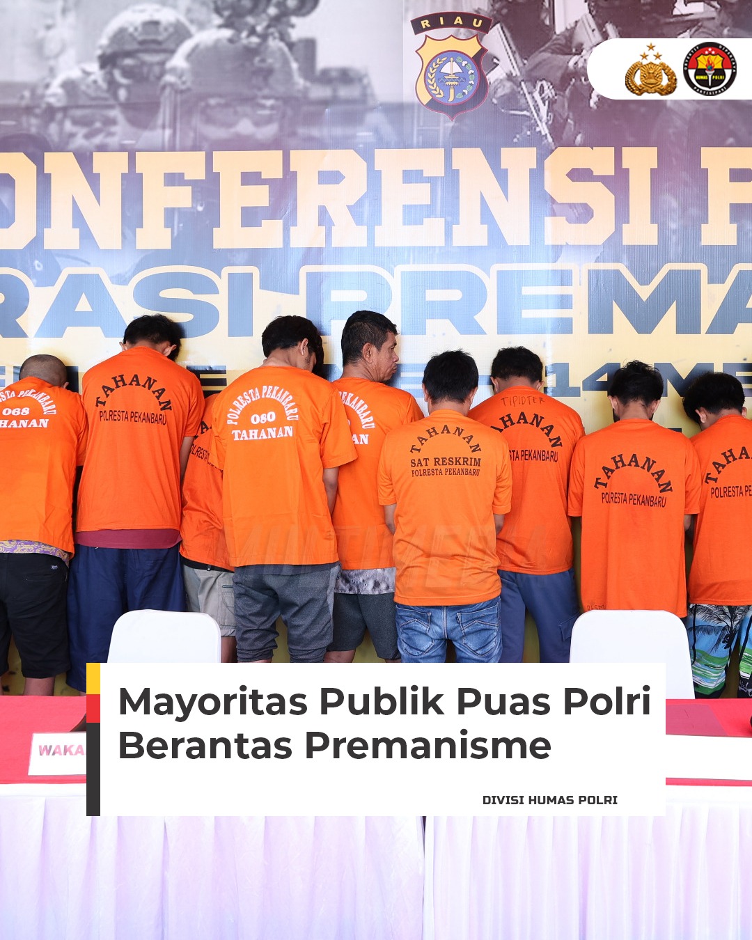 Survei Indikator: Mayoritas Publik Puas terhadap Kinerja Polri Berantas Premanisme - BN Nasional